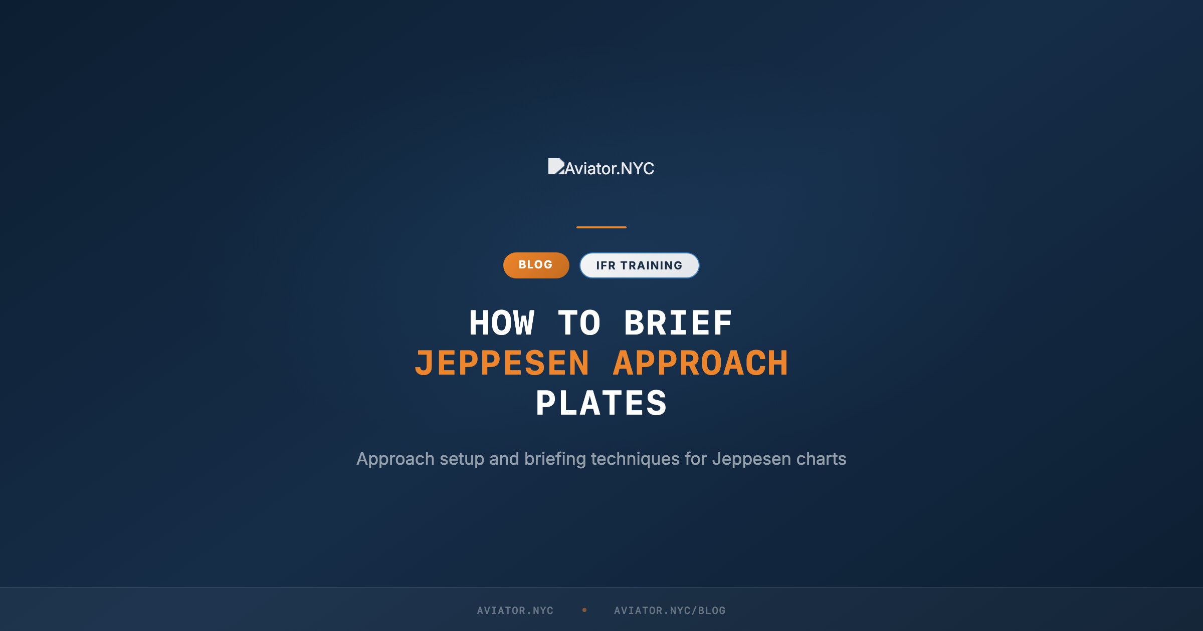 How to Brief Jeppesen Approach Plates: Step-by-Step Guide 2026 ...